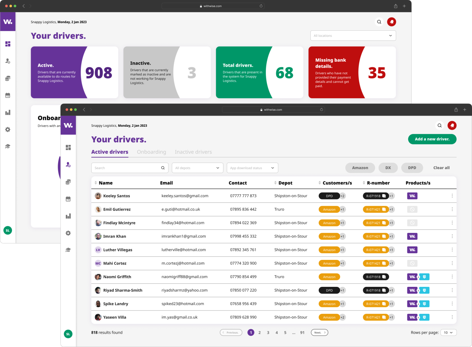 Streamlined Logistics Software for Firms & Drivers | Wise